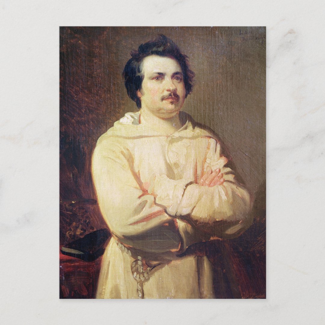 Honore de Balzac in his Monk's Habit, 1829 Postcard | Zazzle