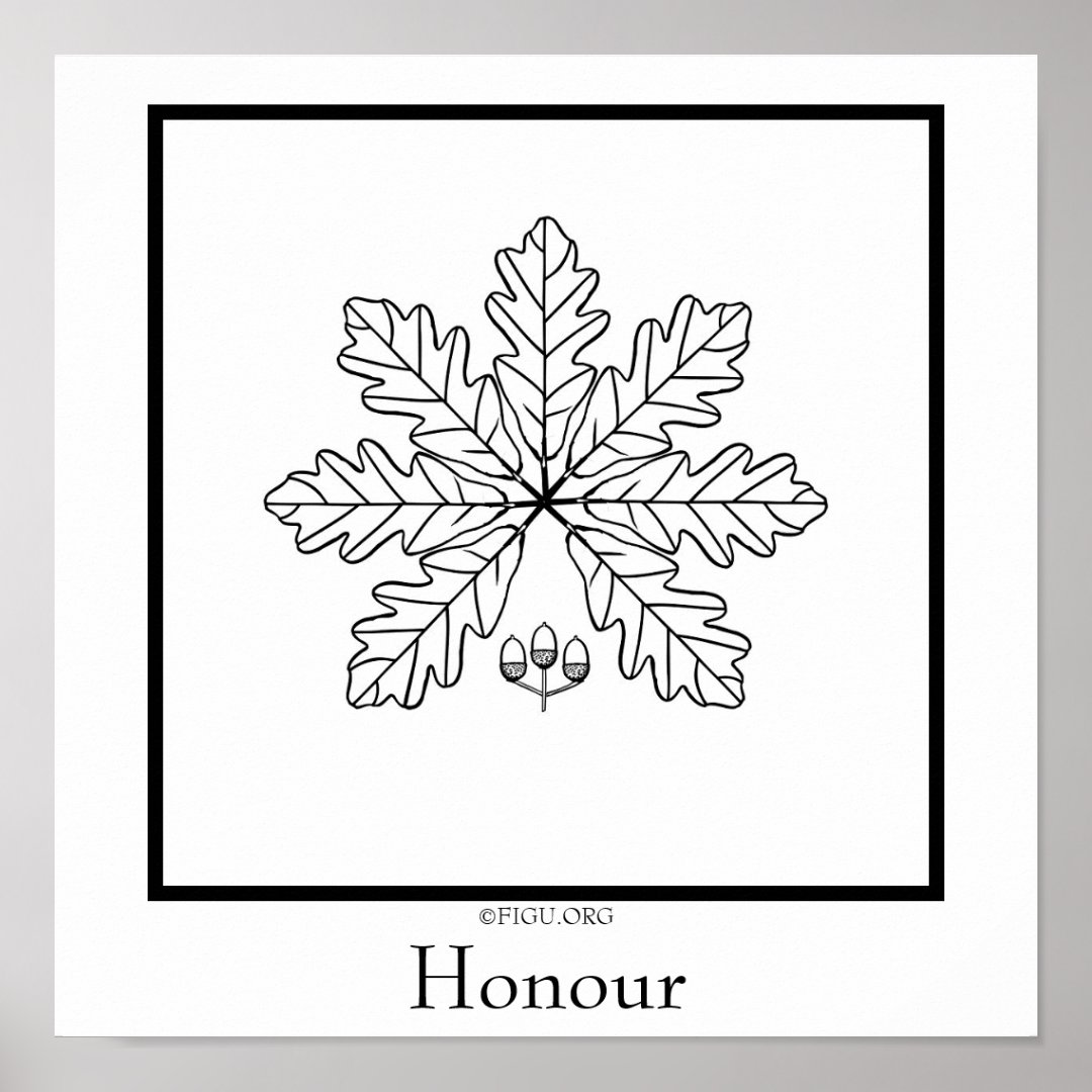 Honour Symbol Poster | Zazzle