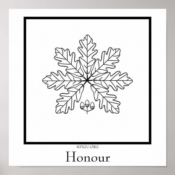 Honour Symbol Poster | Zazzle