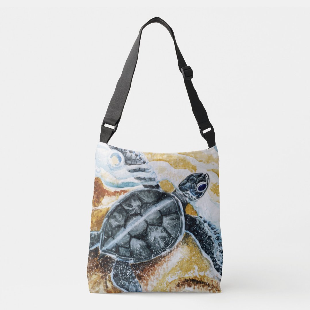 Honu Hatchling (Green Sea Turtle) Crossbody Bag | Zazzle