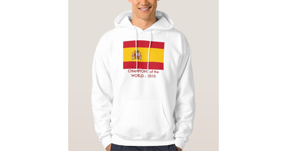 Hooded Sweatshirt with Flag of Spain | Zazzle