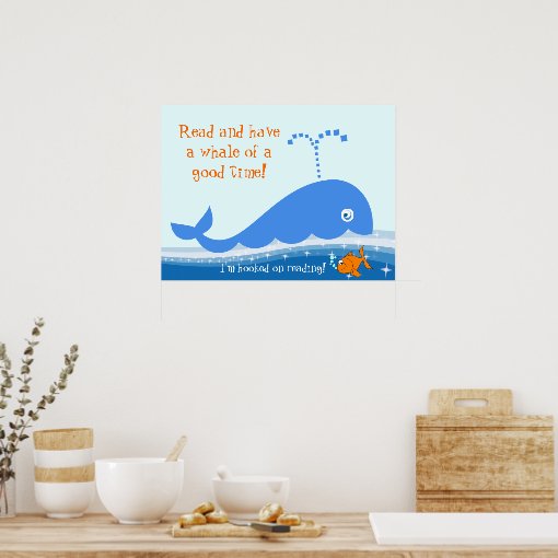Hooked on Reading Literacy Poster | Zazzle