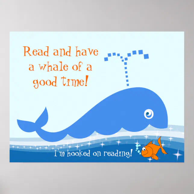 Hooked on Reading Literacy Poster | Zazzle