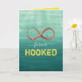 Hooked on You Funny Unique Fish Valentine's Day Card | Zazzle