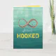 Hooked on You Funny Unique Fish Valentine's Day Card | Zazzle