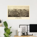 Hoosick Falls, NY Panoramic Map - 1889 Poster | Zazzle