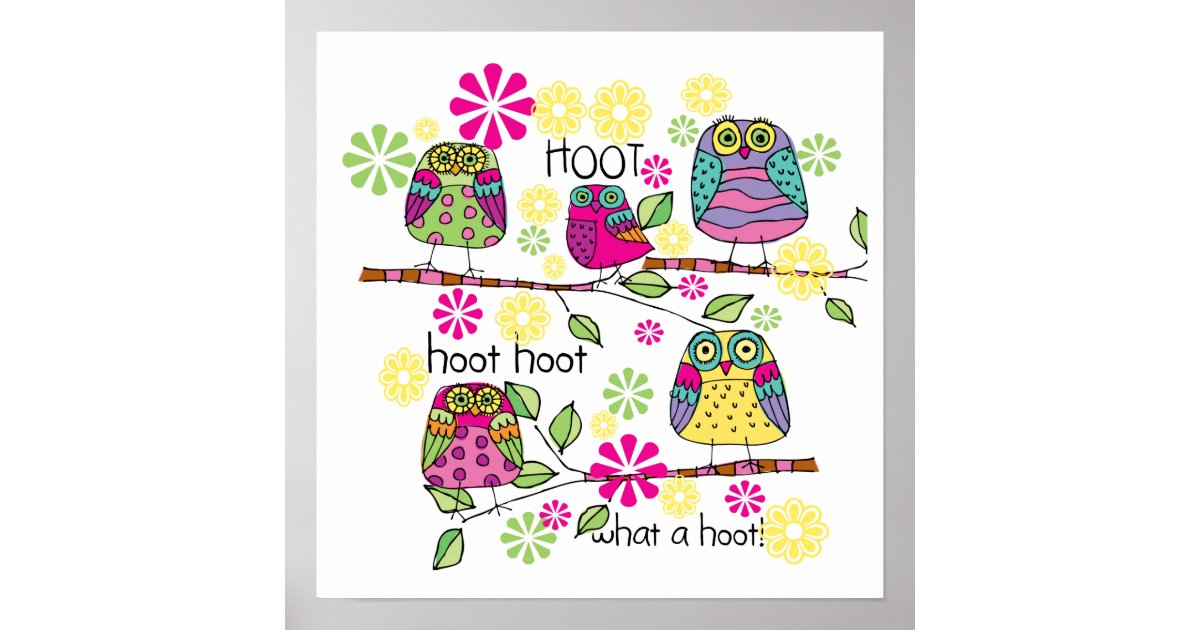 Hootie Owl Poster | Zazzle