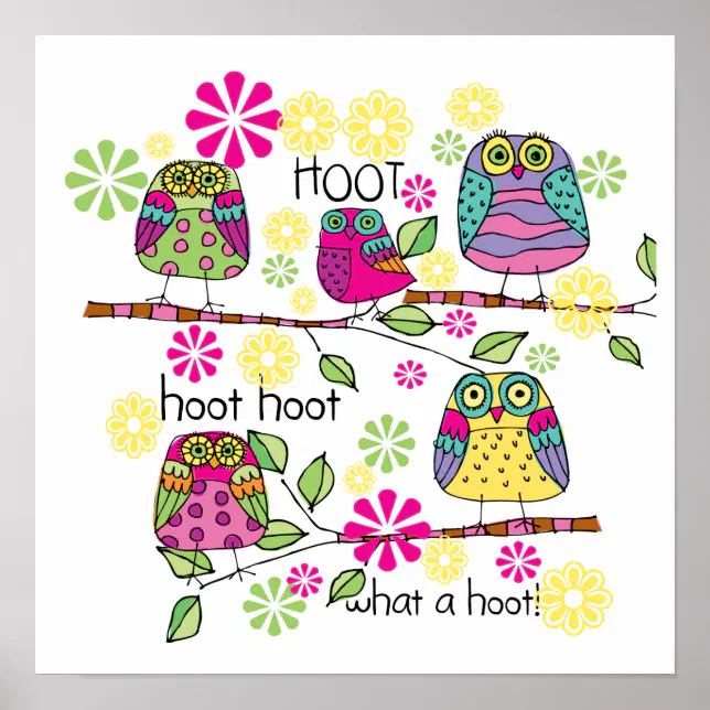 Hootie Owl Poster | Zazzle
