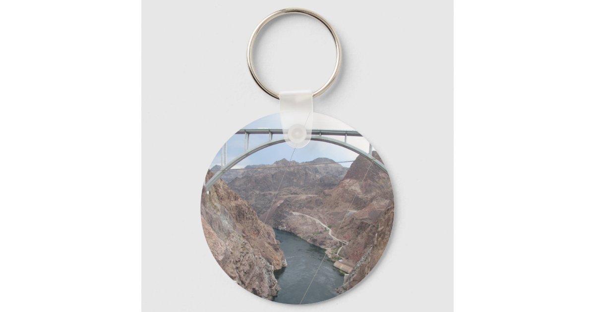 Hoover Dam Bridge Keychain | Zazzle