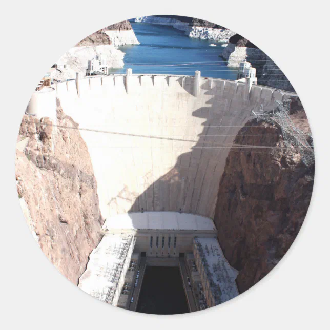 Hoover Dam Classic Round Sticker | Zazzle