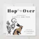 Hop On Over Modern Bunny Easter Brunch Invitation | Zazzle