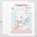 Hop To It Kids Bunnies Daily Planner Page | Zazzle