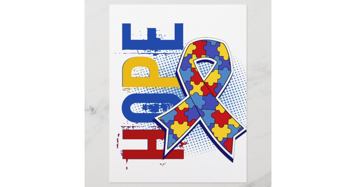 Hope 2 Autism Flyer | Zazzle
