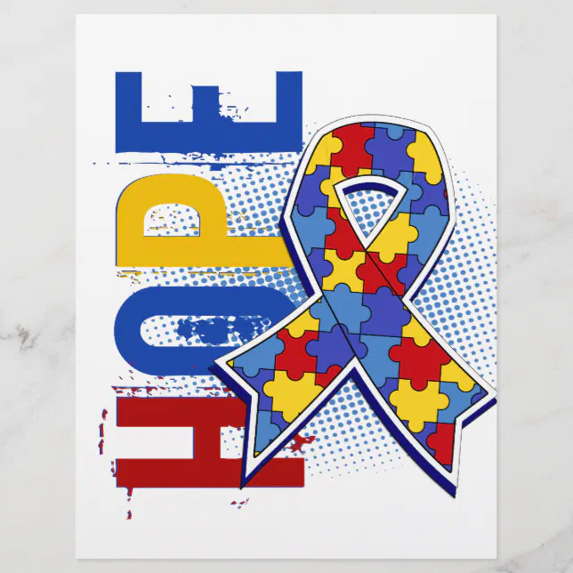 Hope 2 Autism Flyer | Zazzle