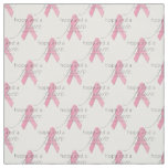 Pretty Multi Pink Breast Cancer Ribbon Pattern Fabric | Zazzle