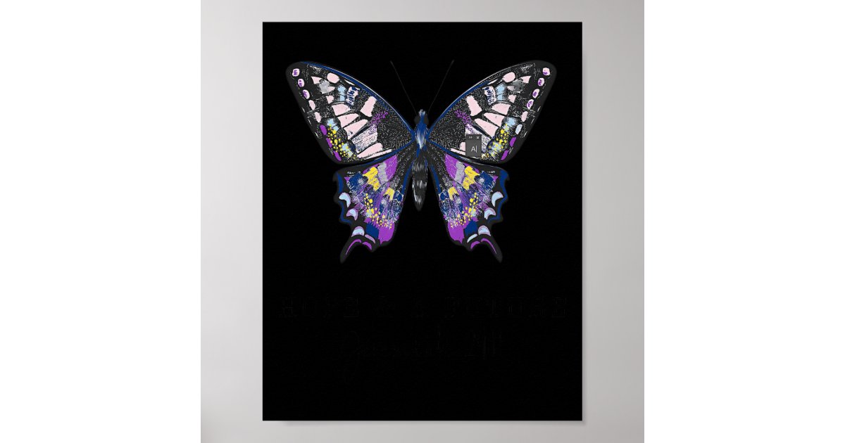 Hope And A Future Butterfly Poster | Zazzle