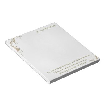 Hope and a Future, Custom Christian Note Paper | Zazzle