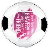 Hope Breast Cancer awareness pink ribbon on heart Soccer Ball | Zazzle