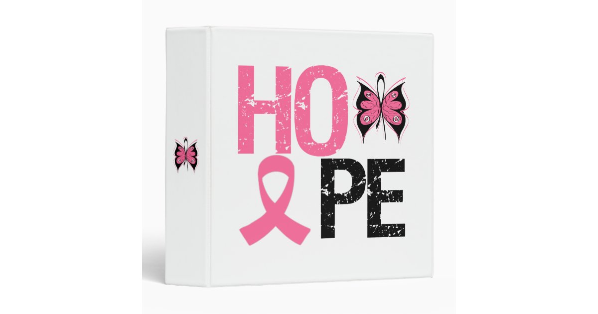 Hope Breast Cancer Binder | Zazzle