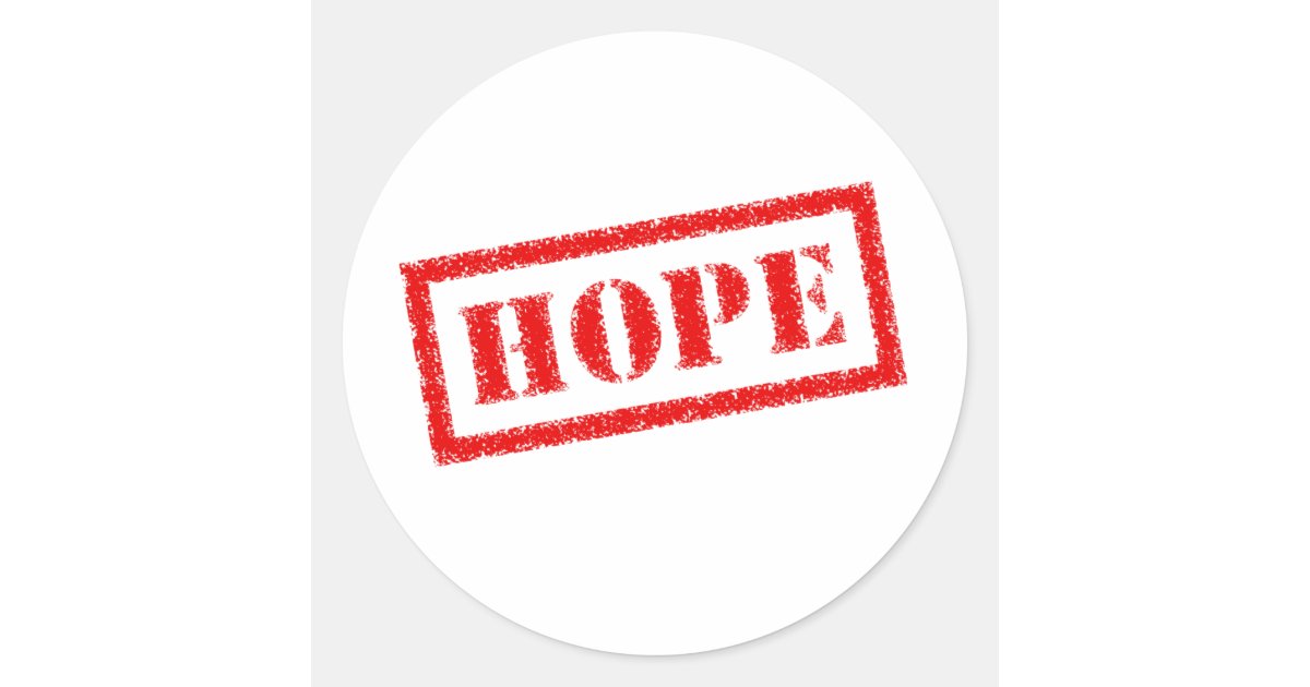 Hope Classic Round Sticker | Zazzle