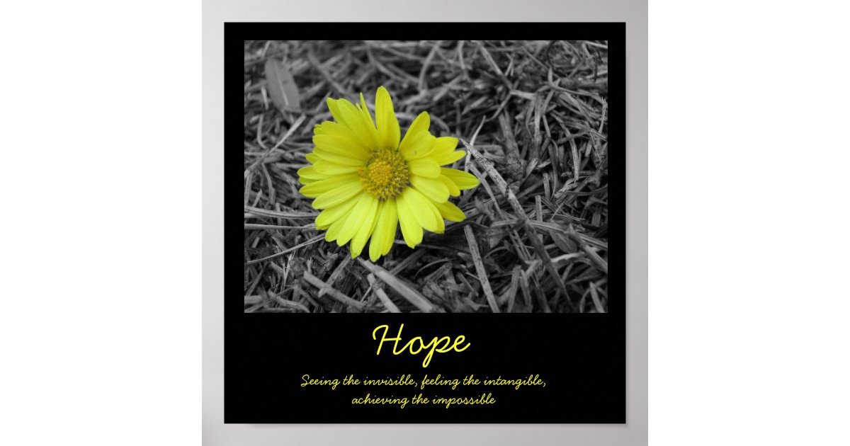Hope Flower Poster | Zazzle