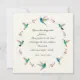 Hope Hummingbird Sympathy Thank You Card | Zazzle