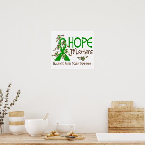 Hope Matters 3 Traumatic Brain Injury TBI Poster | Zazzle