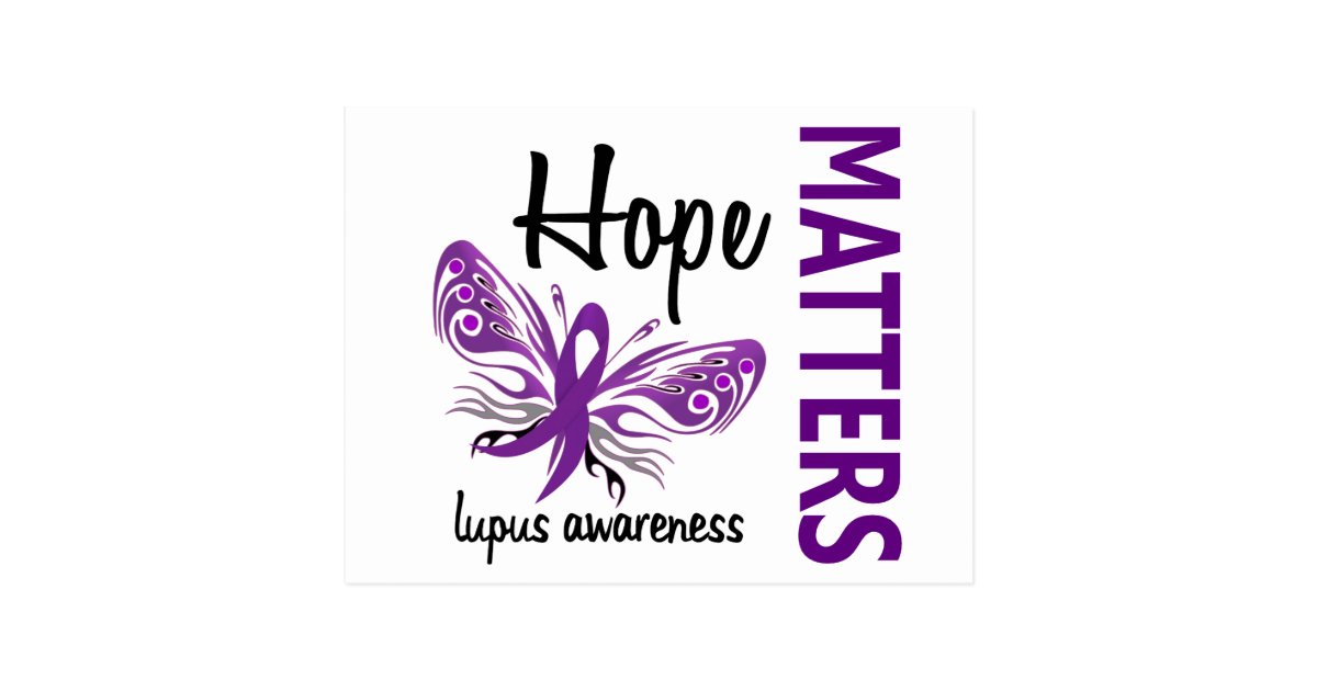 Hope Matters Butterfly Lupus Postcard | Zazzle.com