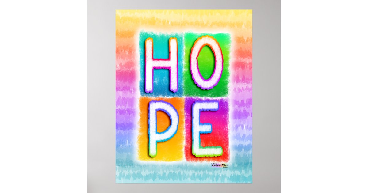 HOPE Pop Art Posters | Zazzle