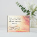 Hope Postcard | Zazzle