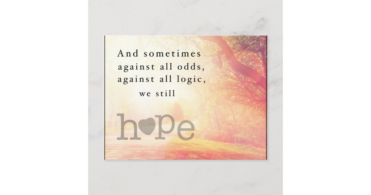 Hope Postcard | Zazzle