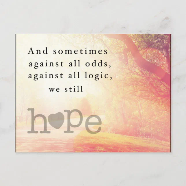 Hope Postcard | Zazzle