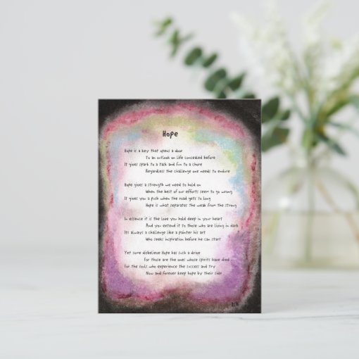 Hope Postcard | Zazzle