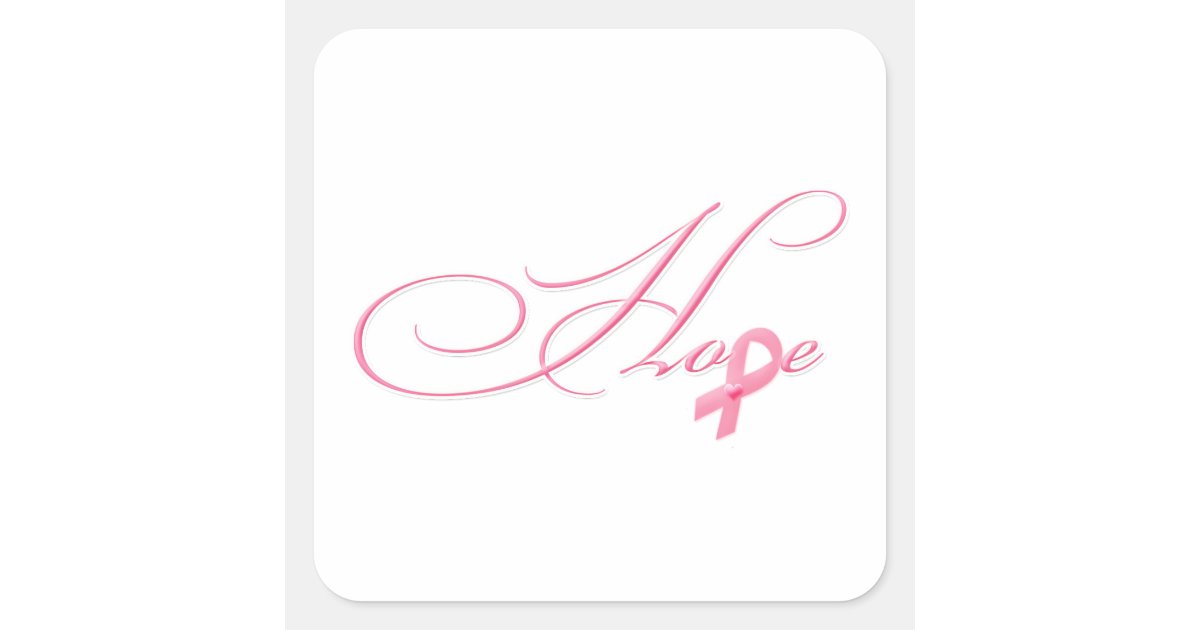 Hope Square Sticker | Zazzle