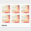 Hope Square Sticker | Zazzle