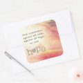 Hope Square Sticker | Zazzle