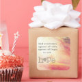 Hope Square Sticker | Zazzle