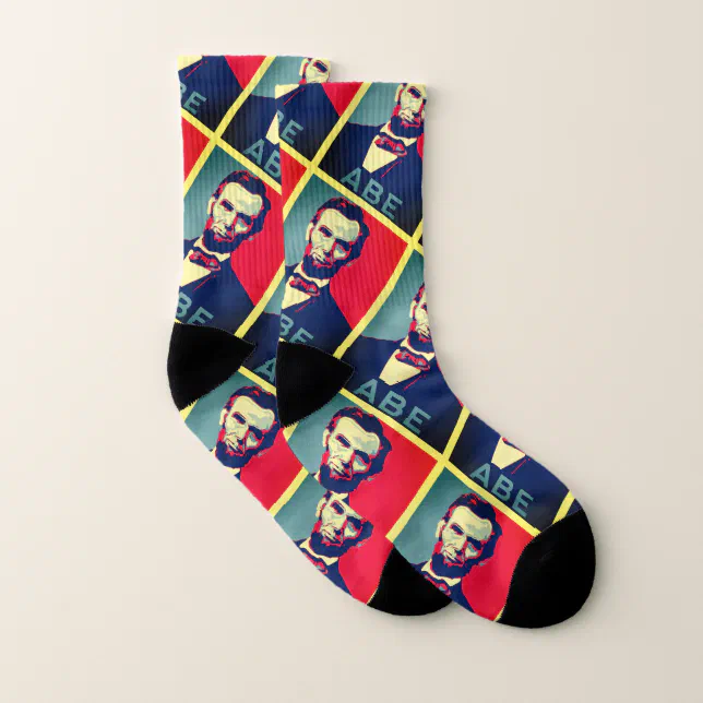 Hope Style Lincoln Portrait Socks | Zazzle