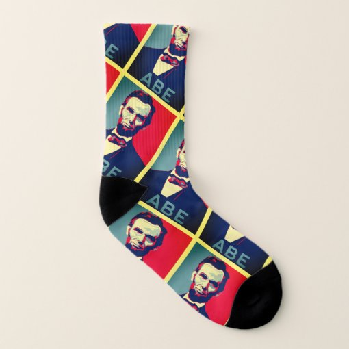 Hope Style Lincoln Portrait Socks | Zazzle