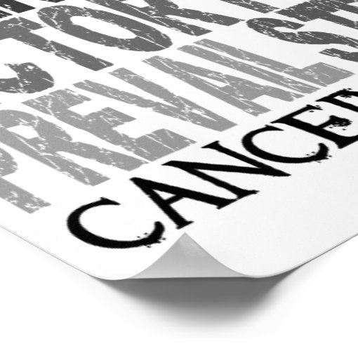 Hope Word Collage General Cancer Poster | Zazzle