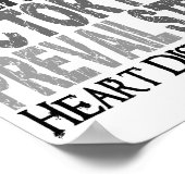Hope Word Collage Heart Disease Poster | Zazzle