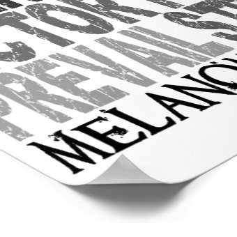 Hope Word Collage Melanoma Poster | Zazzle