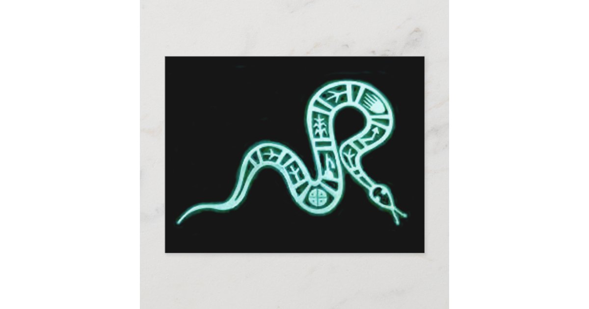 Hopi Snake Motif Vintage Native American Postcard | Zazzle