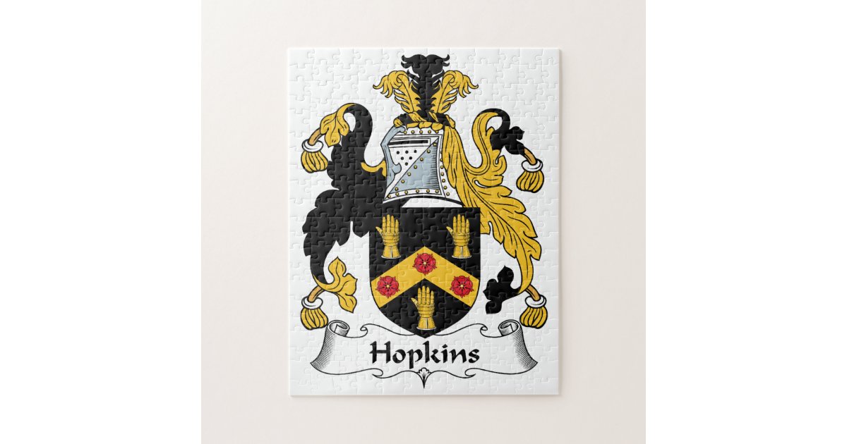 Hopkins Family Crest Jigsaw Puzzle | Zazzle