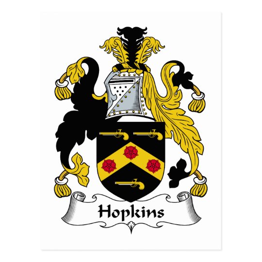 Hopkins Family Crest Postcard | Zazzle.com