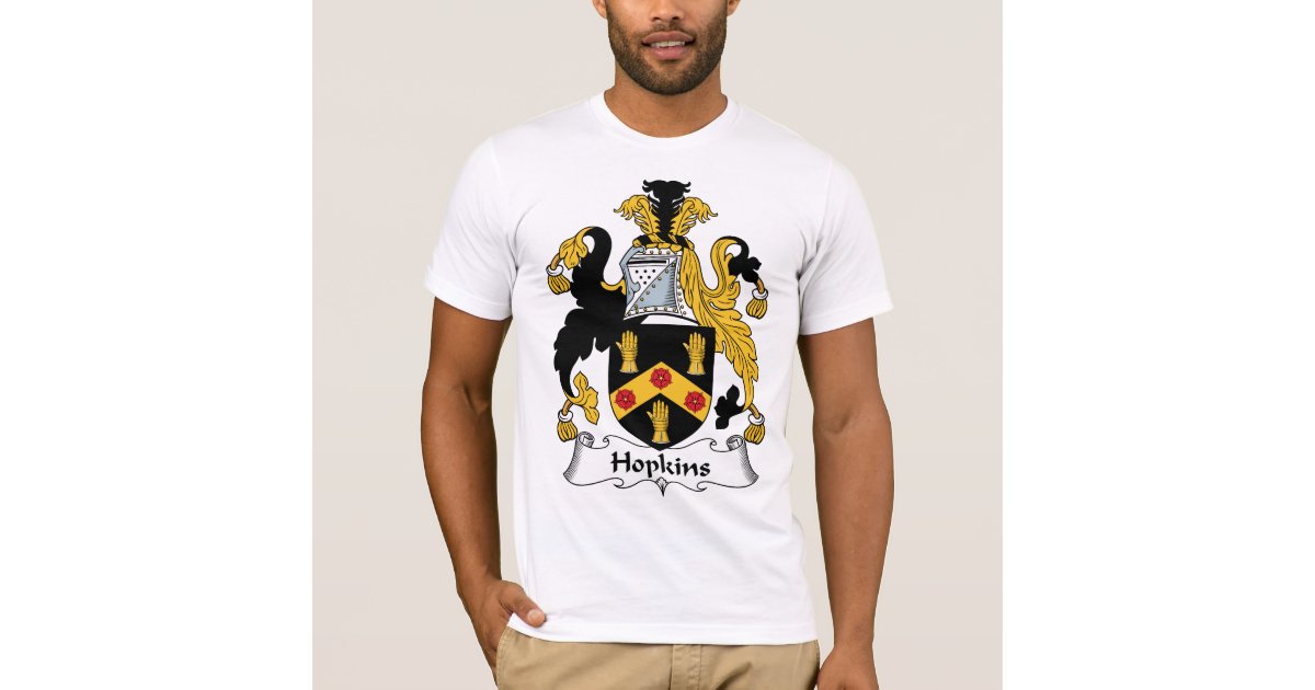 Hopkins Family Crest T-Shirt | Zazzle