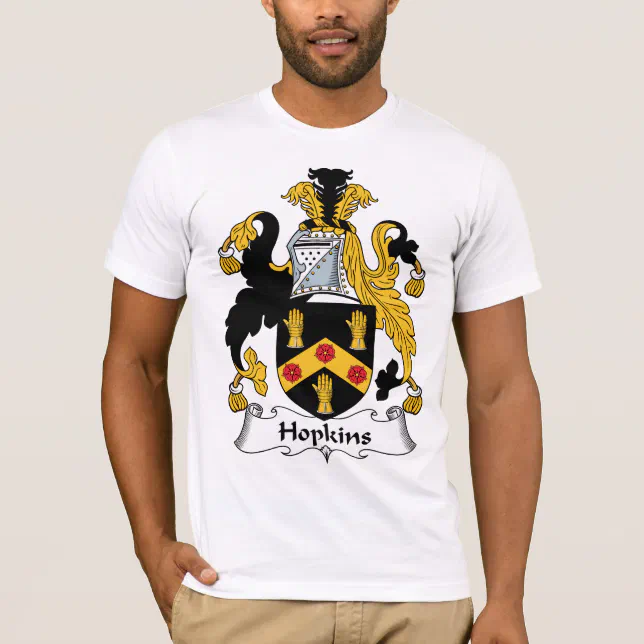 Hopkins Family Crest T-Shirt | Zazzle