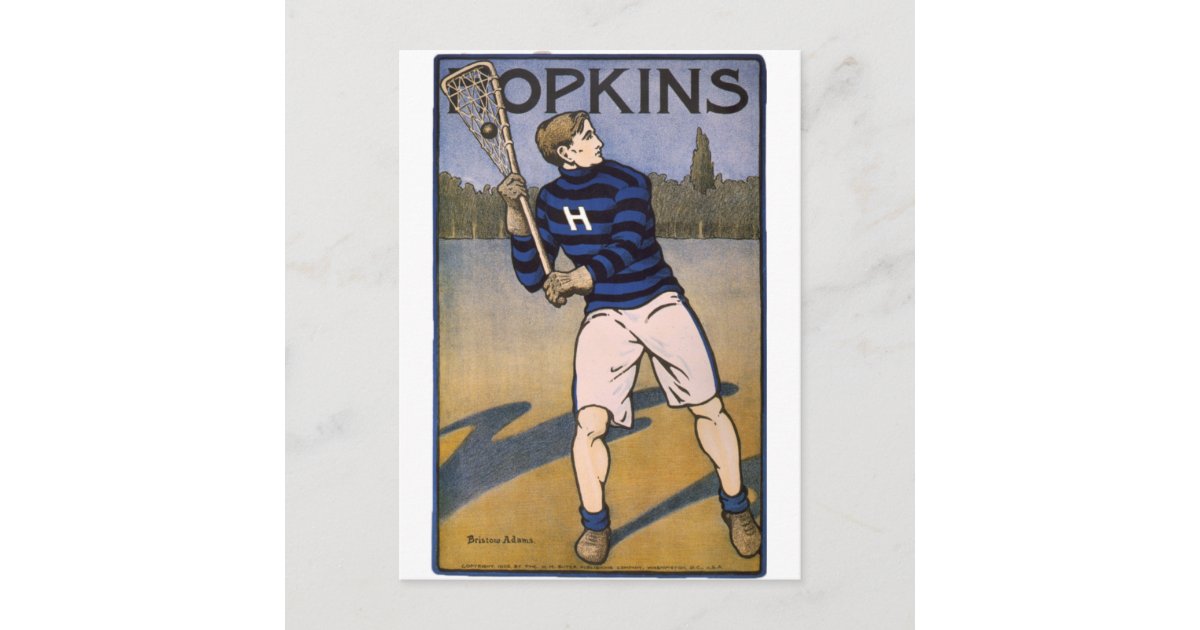 Hopkins Lacrosse 1902 - Bristow Adams Postcard | Zazzle