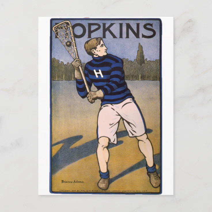 Hopkins Lacrosse 1902 - Bristow Adams Postcard | Zazzle
