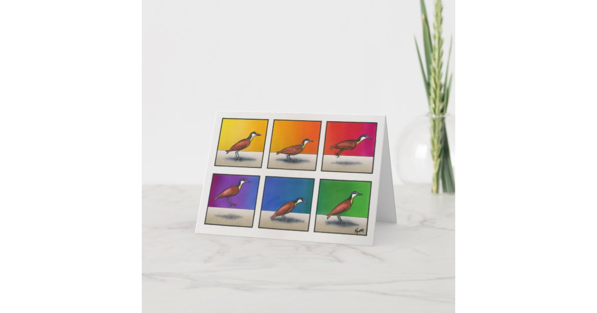 Hoppy bird-day! card | Zazzle